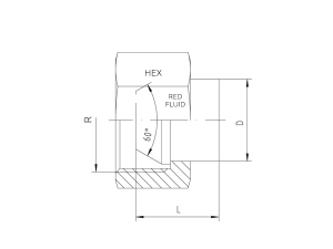 SWIVEL CAPS - BSP FEMALE - REDFLUID